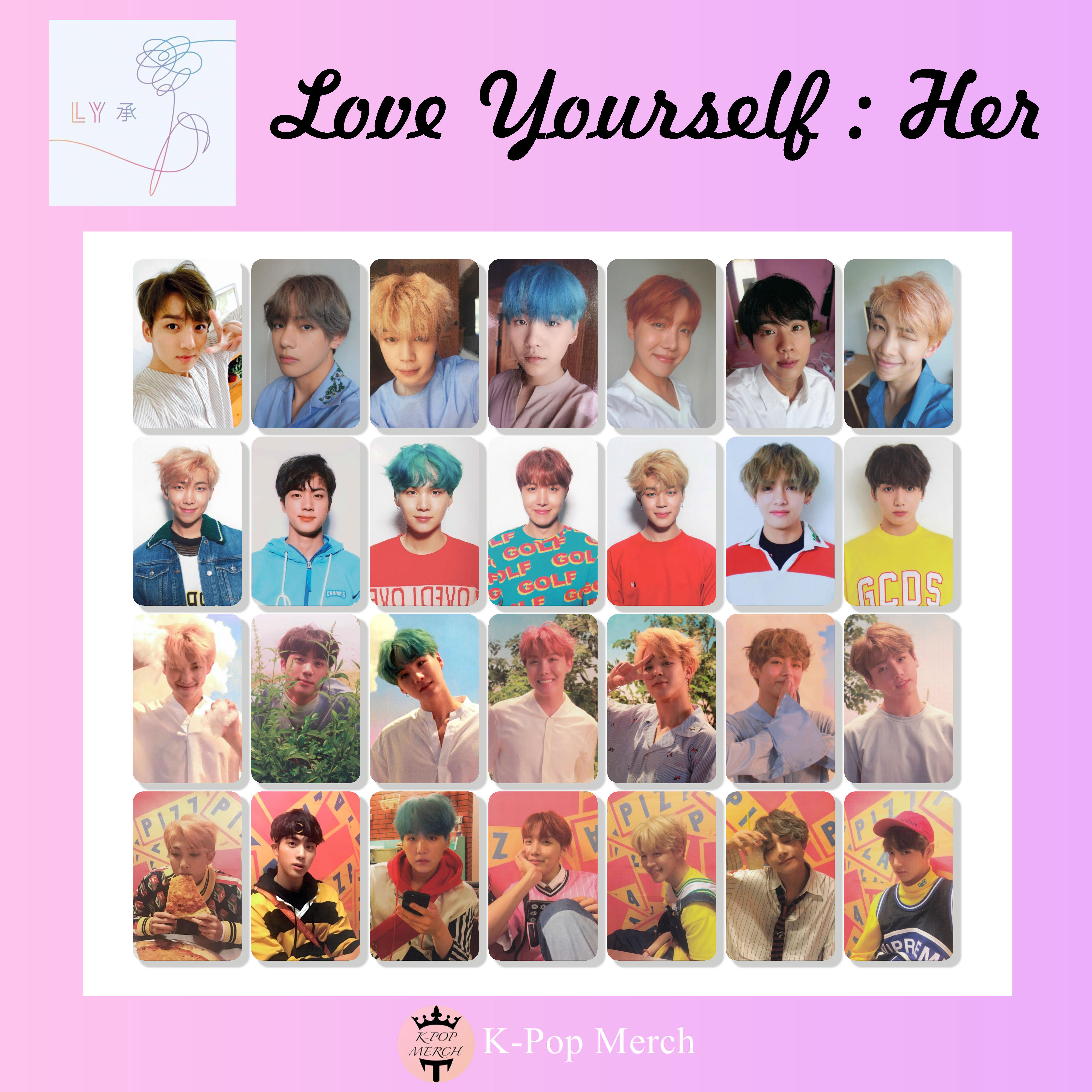 BTS Love Yourself Her Photocard Set K Pop Merch